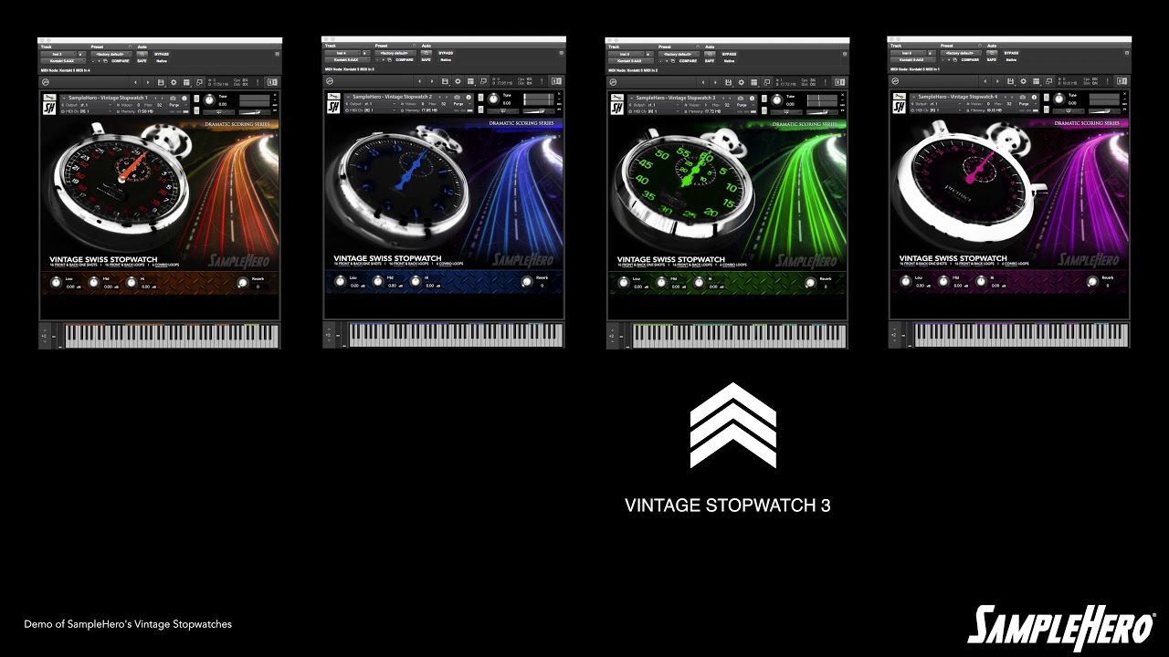 SampleHero - Vintage Stopwatch Demo Video - YouTube