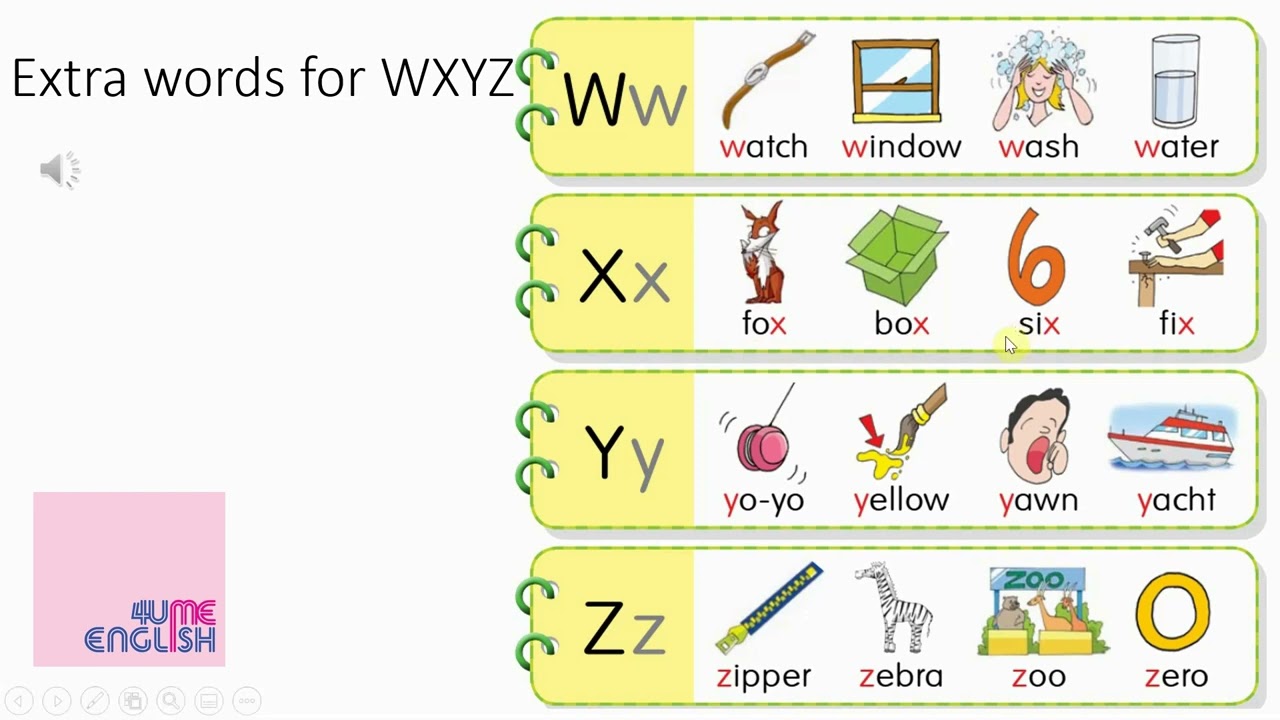 Extra words WXYZ - YouTube
