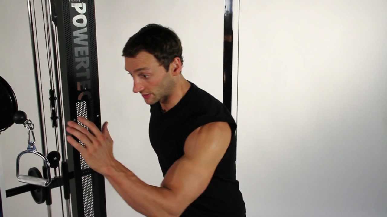 Ian Lauer Training For Track on the Powertec Functional Trainer - YouTube