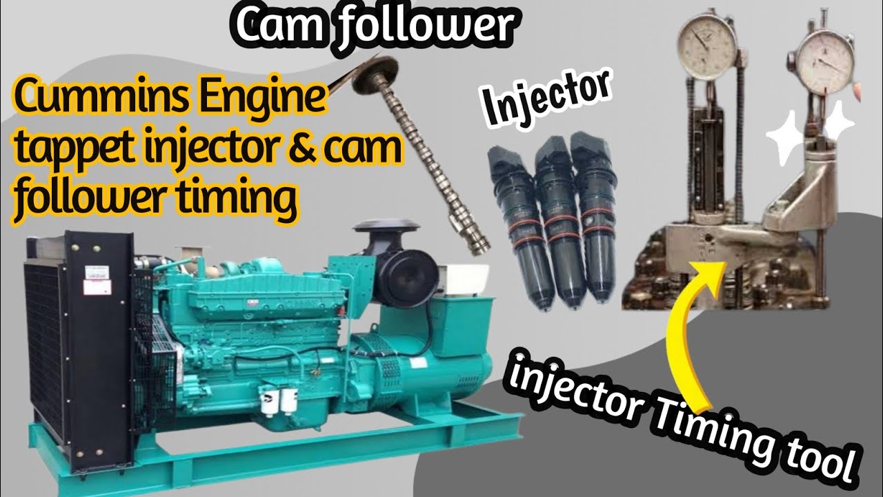 Cam follower, Injector & Tappet setting and adjustment Cummins big cam ...
