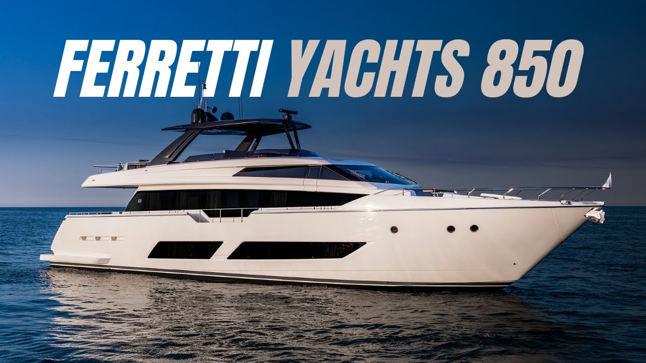 Ferretti Yachts 850 - YouTube