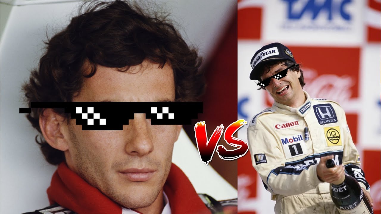 😎 Ayrton Senna vs Nelson Piquet - Like a Boss e Thug Life - Melhores ...