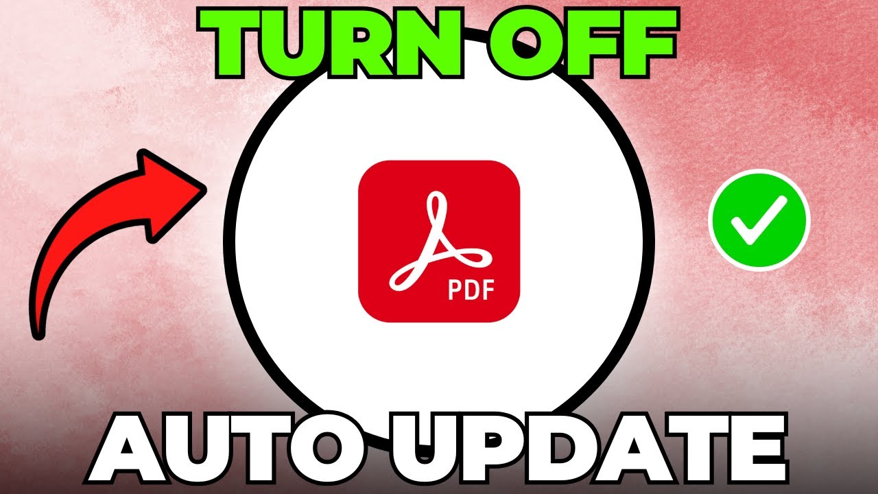 How to Turn Off Auto Update in Adobe Acrobat Pro DC - YouTube