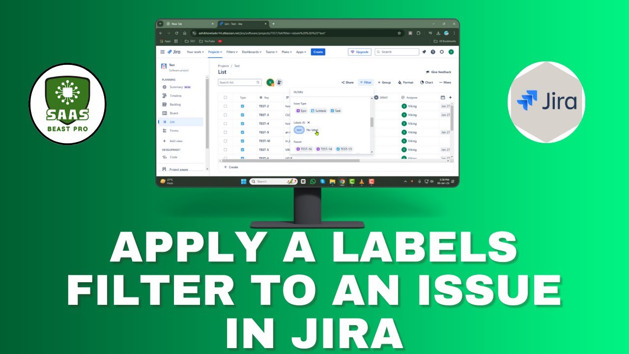 How to Apply a Labels Filter to an Issue in Jira - Step-by-Step Guide ...