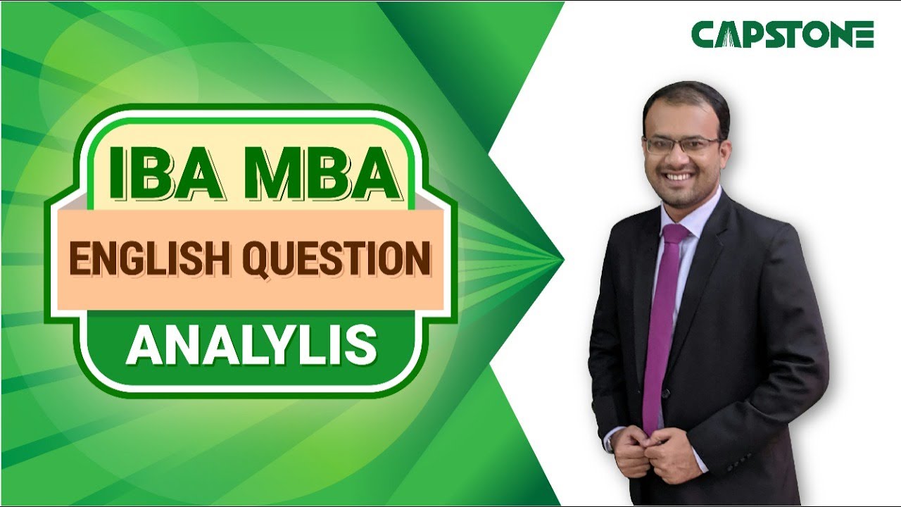 IBA MBA English Question Analysis - YouTube