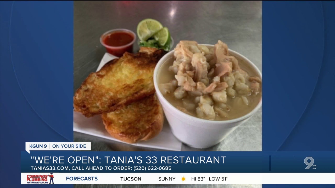 Tania's 33 Restaurant is open for takeout - YouTube