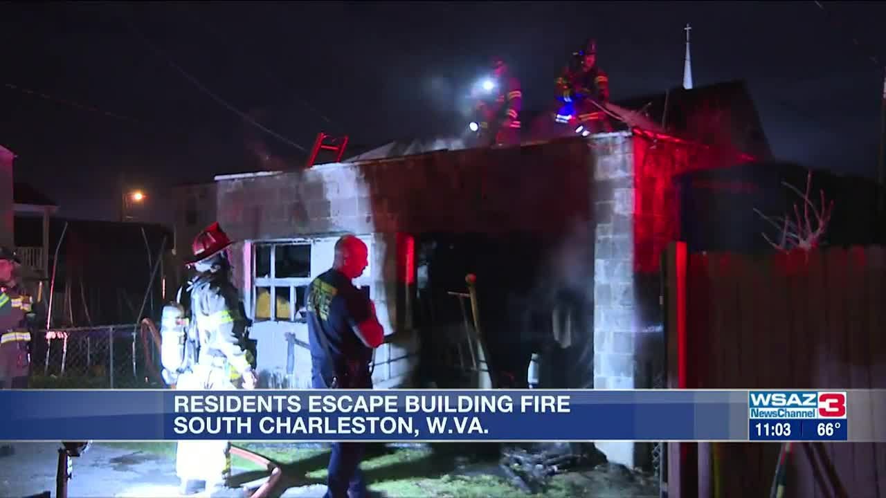 Residents escape fire in South Charleston - YouTube