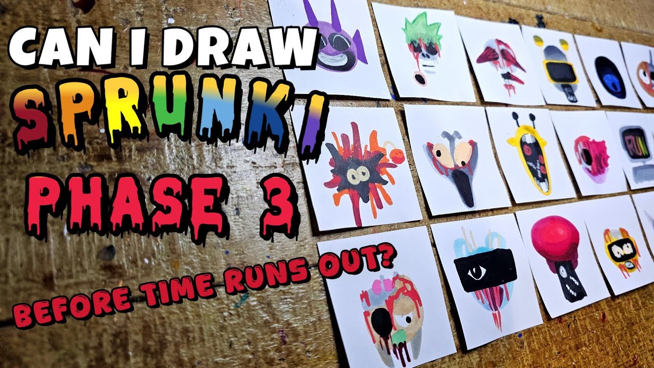 Can I Draw Sprunki Phase 3 Characters Before Time Runs Out? - YouTube