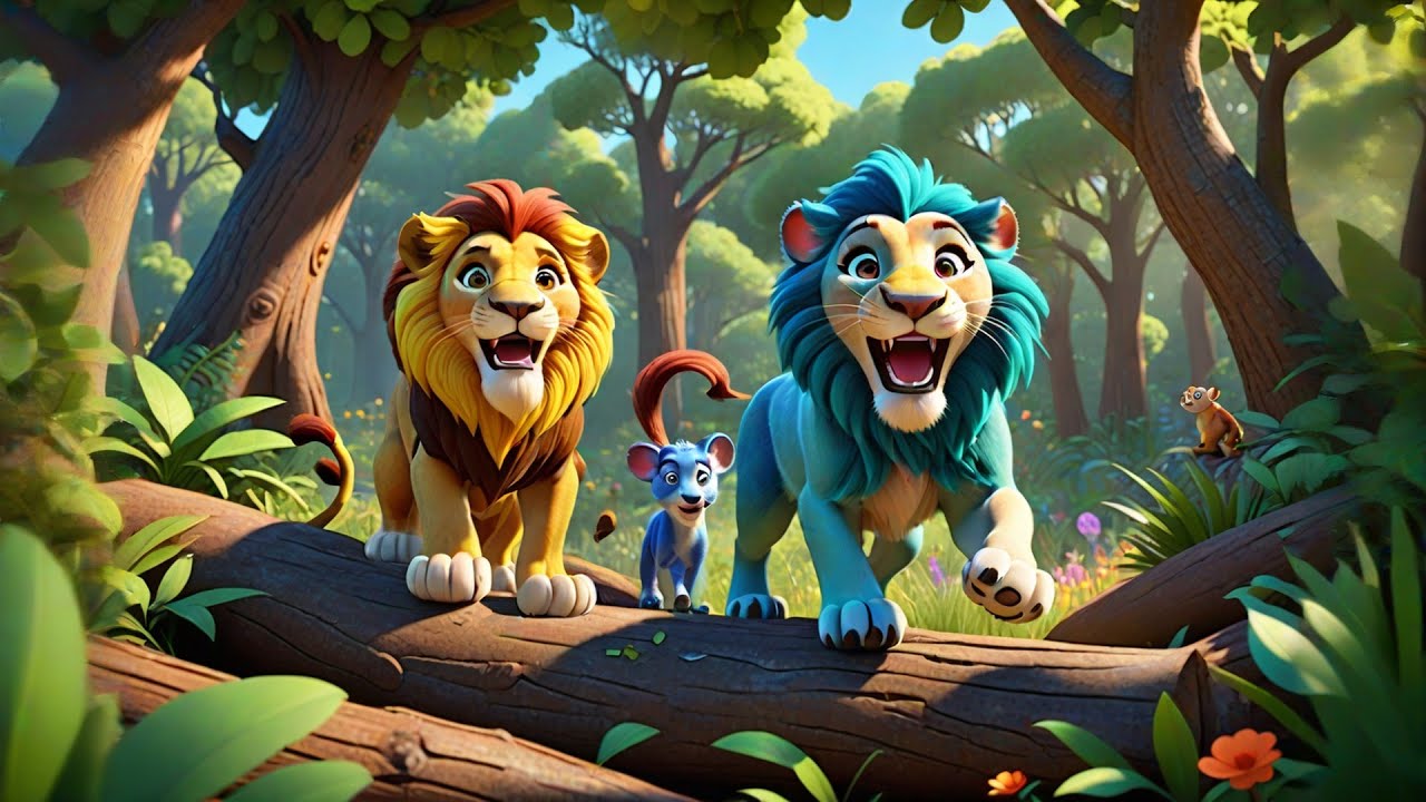 Six Tiny Lions Learn to Spell | Spelling Song for Kids | Nursery Rhymes ...