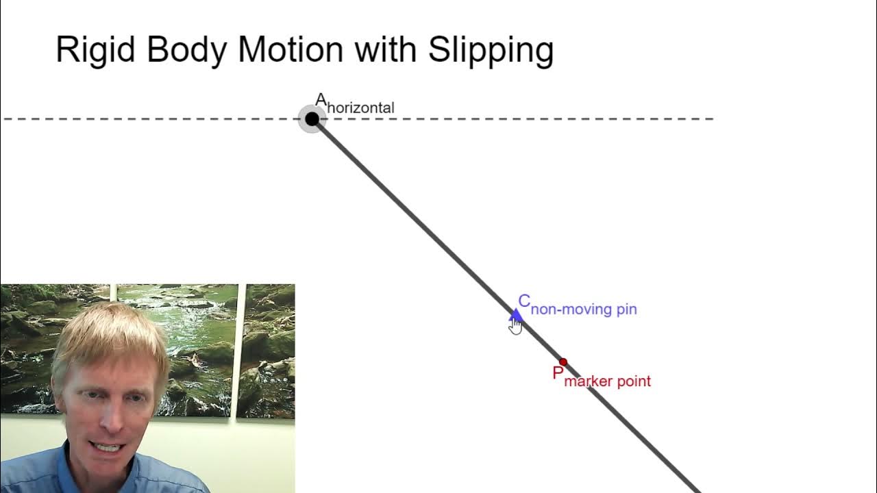 Dynamics: Rigid Body Motion with Slipping of a Single Bar - YouTube