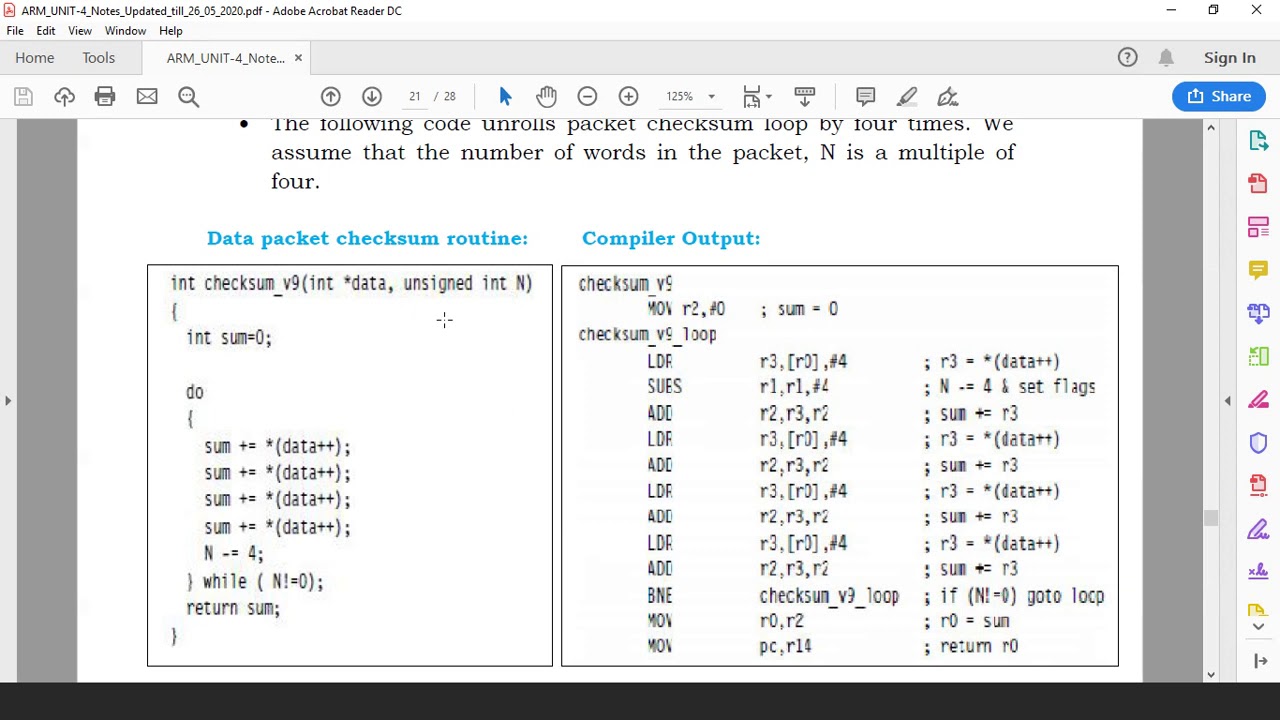 Loop unrolling, register allocation and function call - YouTube