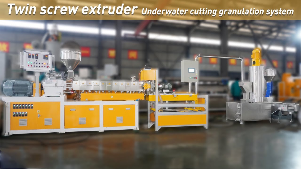 GS35 Twin screw extruder ------ Underwater cutting granulation system ...