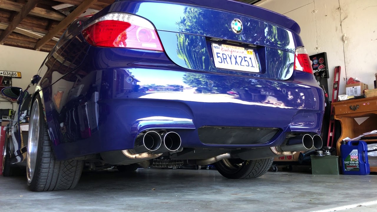 E60 M5 Dinan Exhaust Cold Start (delete) - YouTube