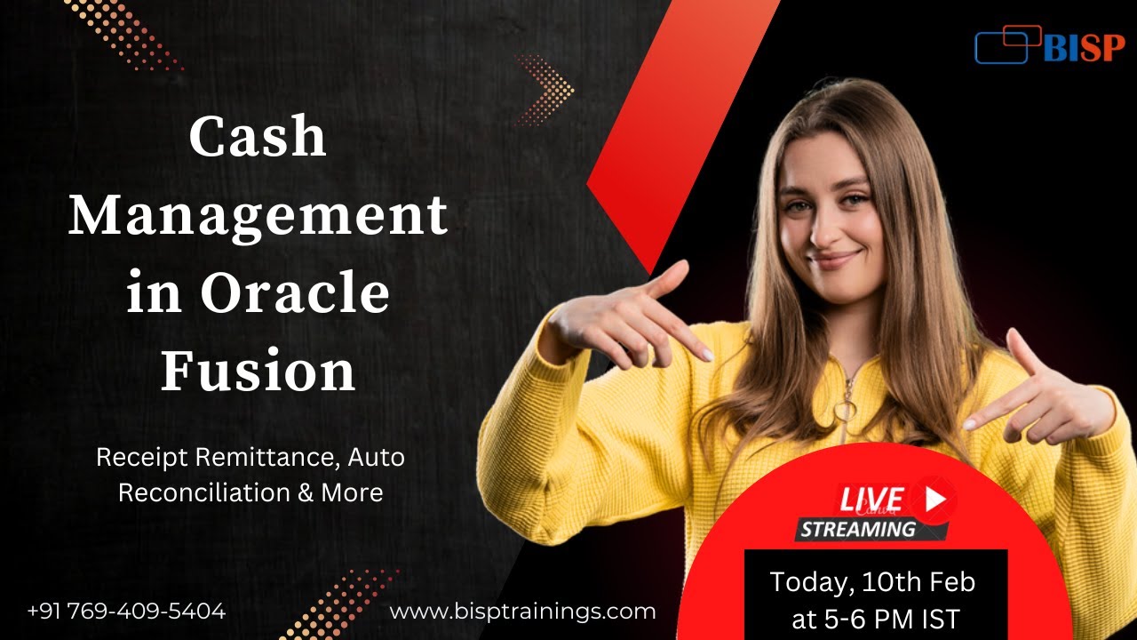 Learn Cash Management in Oracle Fusion: Receipt Remittance, Auto ...