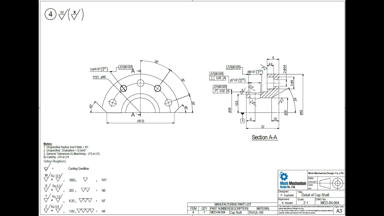 Autodesk Inventor Drilling Jig Design for MED-04-004 (Cap Shaft) - YouTube