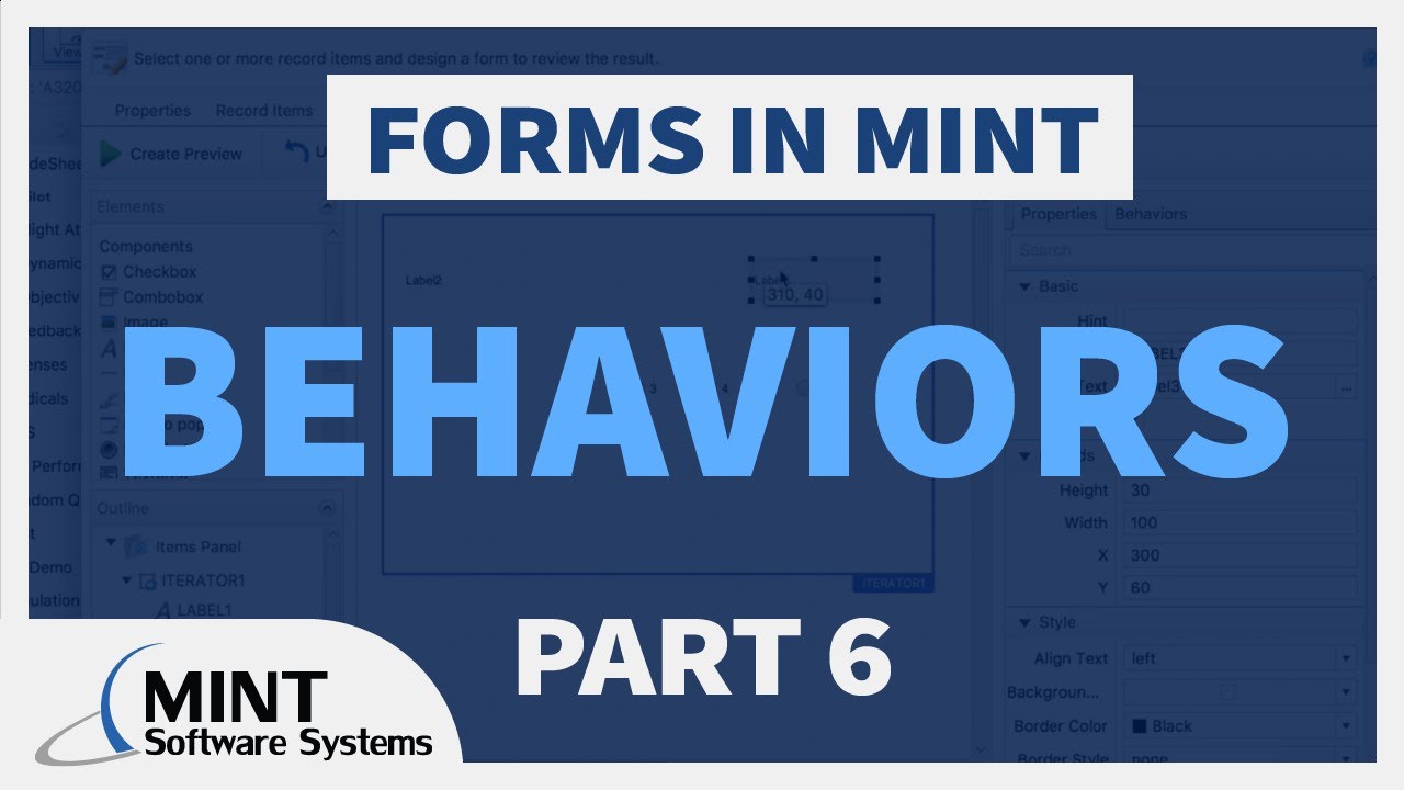 Forms in MINT (Behaviors) - Part 6 - YouTube