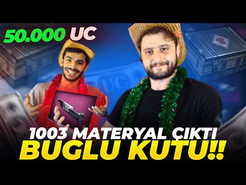 50.000 UC 1003 MATERYAL ÇIKTI BUGLU BU KUTU!! | PUBG MOBİLE