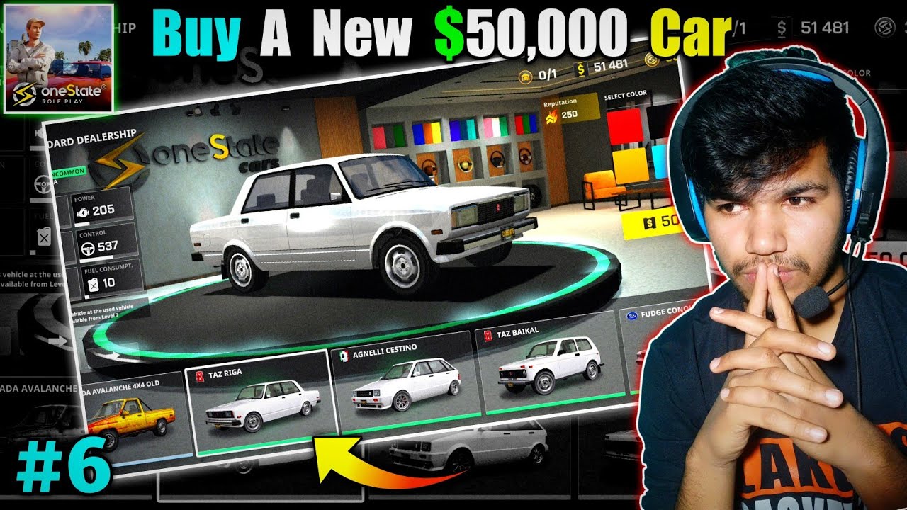 🤑 Buy A New $50,000 Car || One State RP Gameplay In Hindi - YouTube