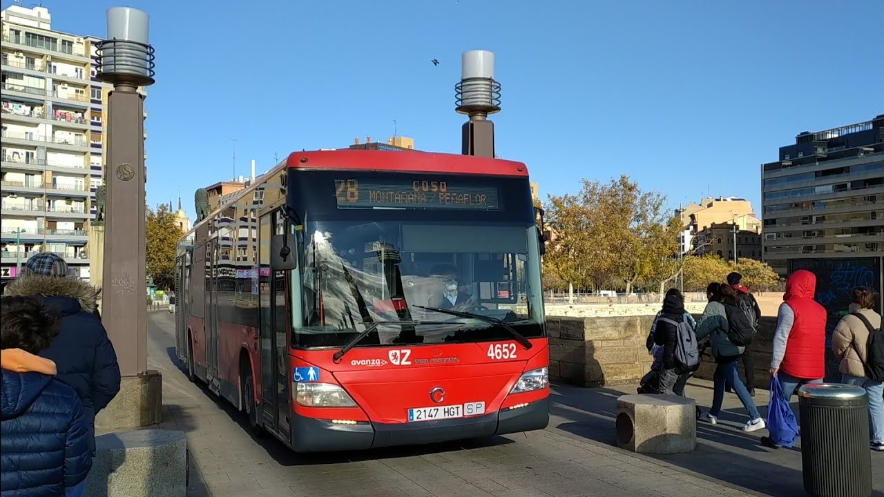 Autobús 4652 Avanza Zaragoza Tata Hispano Area Irisbus línea 28 ...