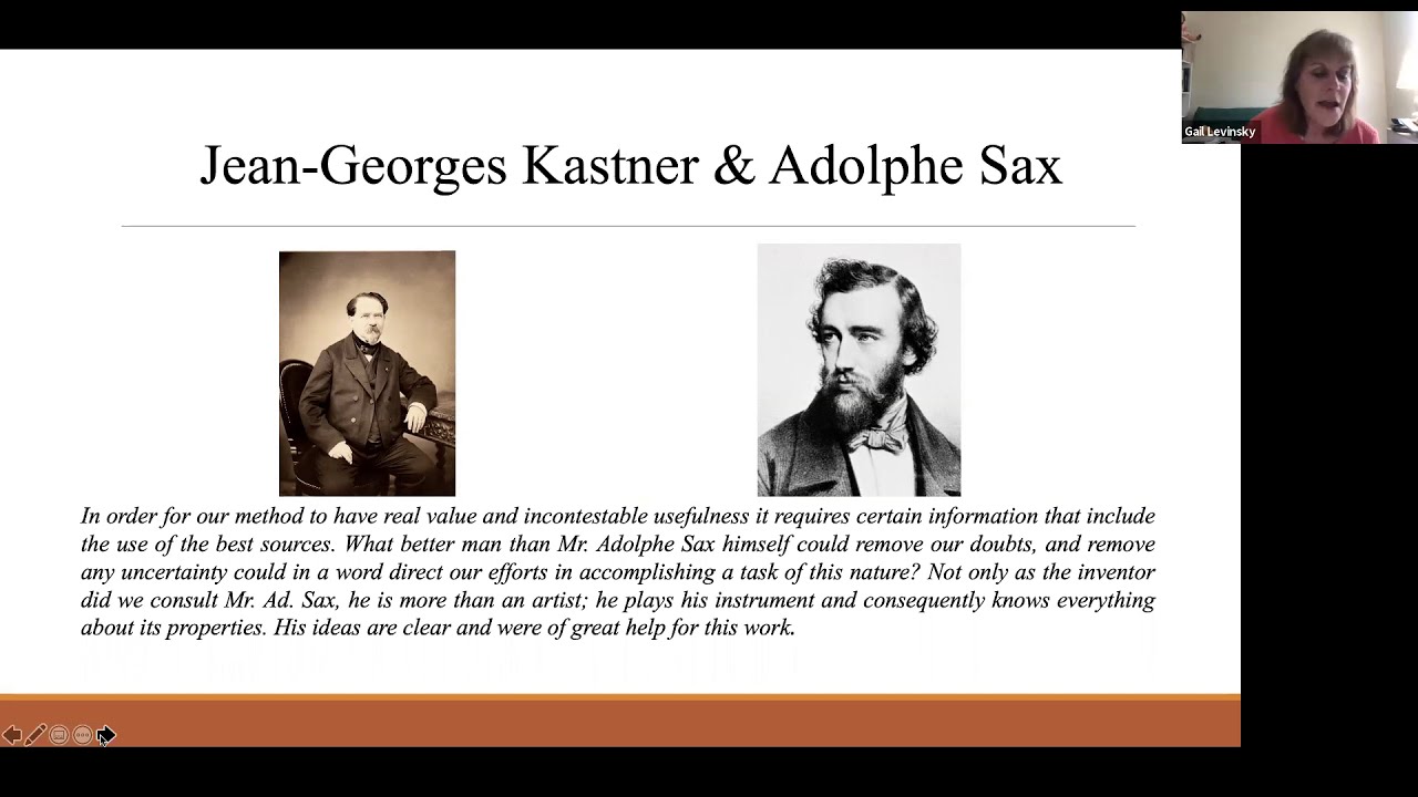 Gail Levinsky – Methods published for saxophone in 1846: Kastner ...