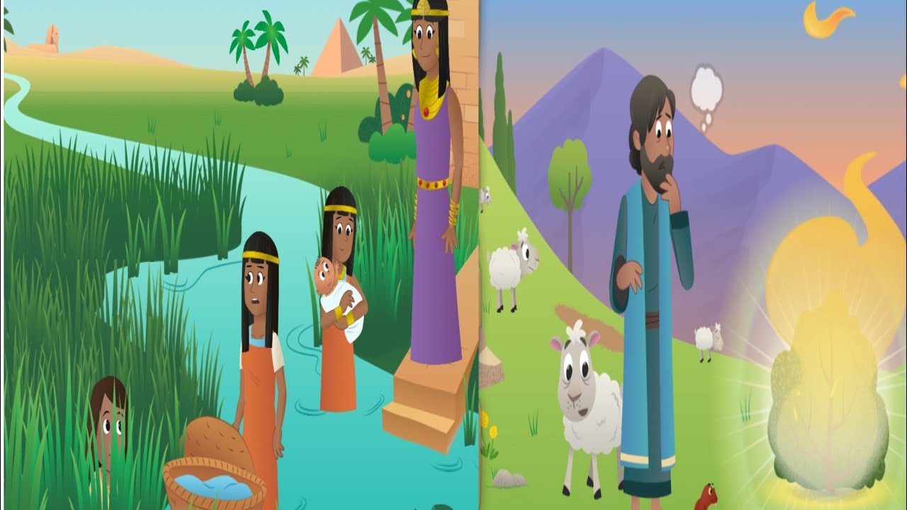 The Birth of Moses and the Burning Bush (Exodus 1:6-2:15; 3:1-15; 4:1 ...