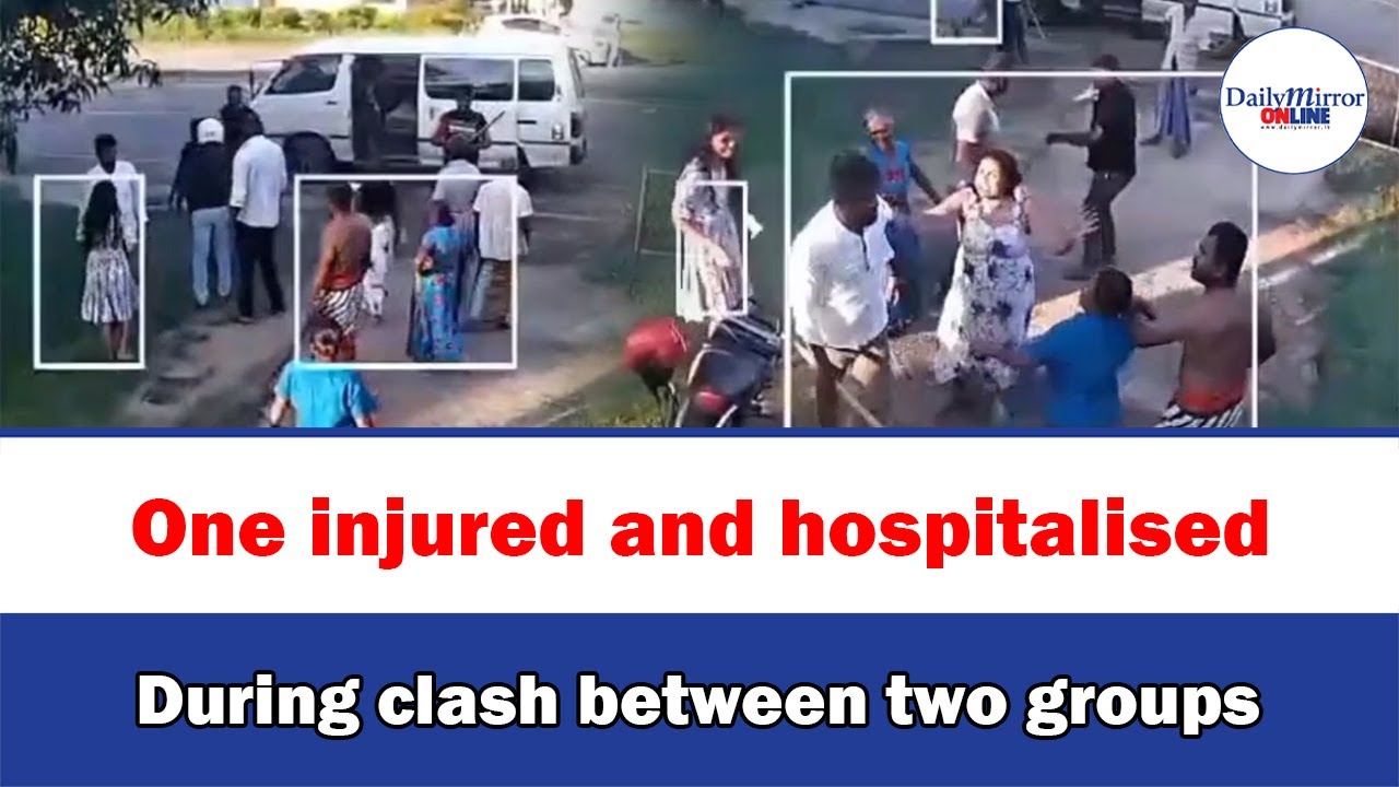 One injured and hospitalised During clash between two groups - YouTube