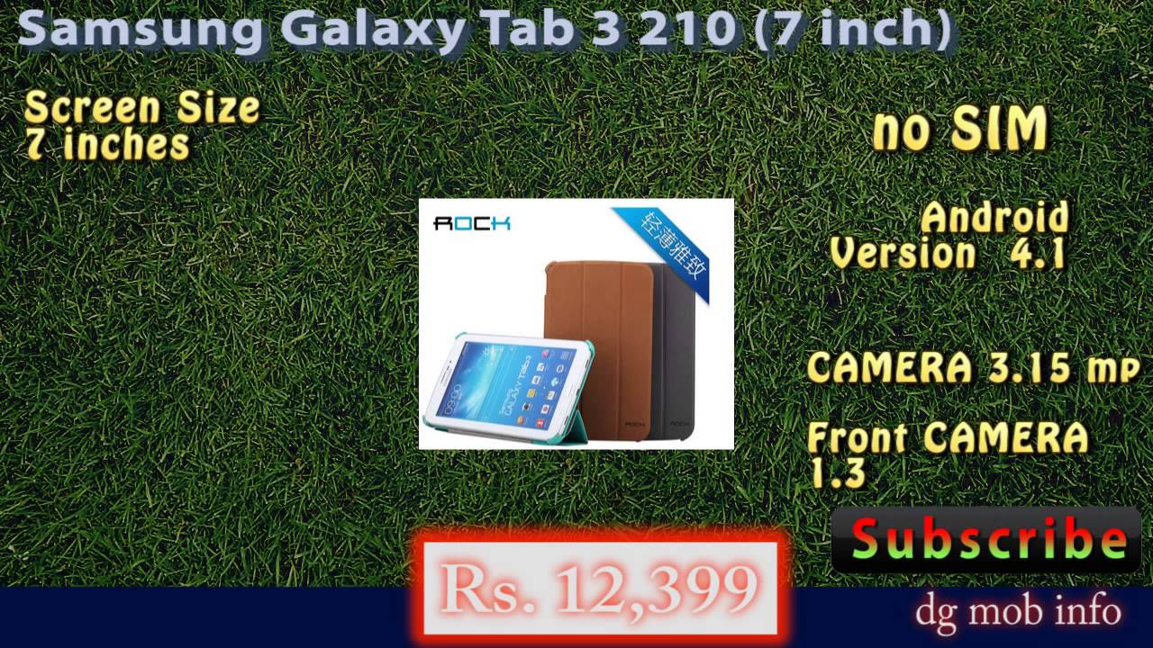Samsung Galaxy Tab 3 210 Features - YouTube