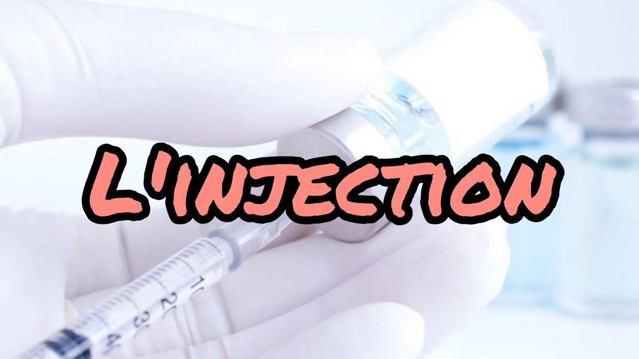 l'injection, Les différents types d'injection. cour paramédical - YouTube
