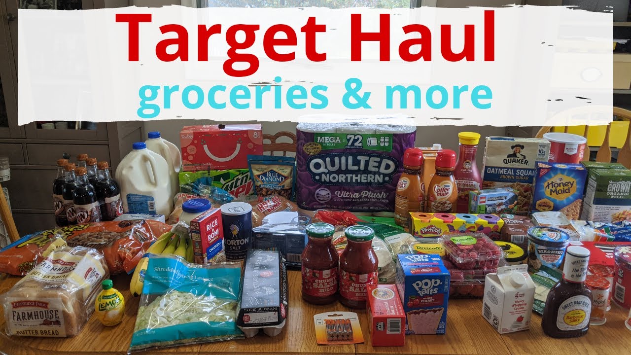Target Haul Groceries and more - YouTube