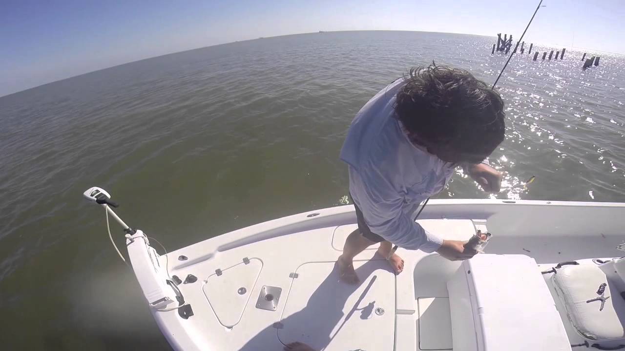 Salty South Timbalier school Trout - YouTube