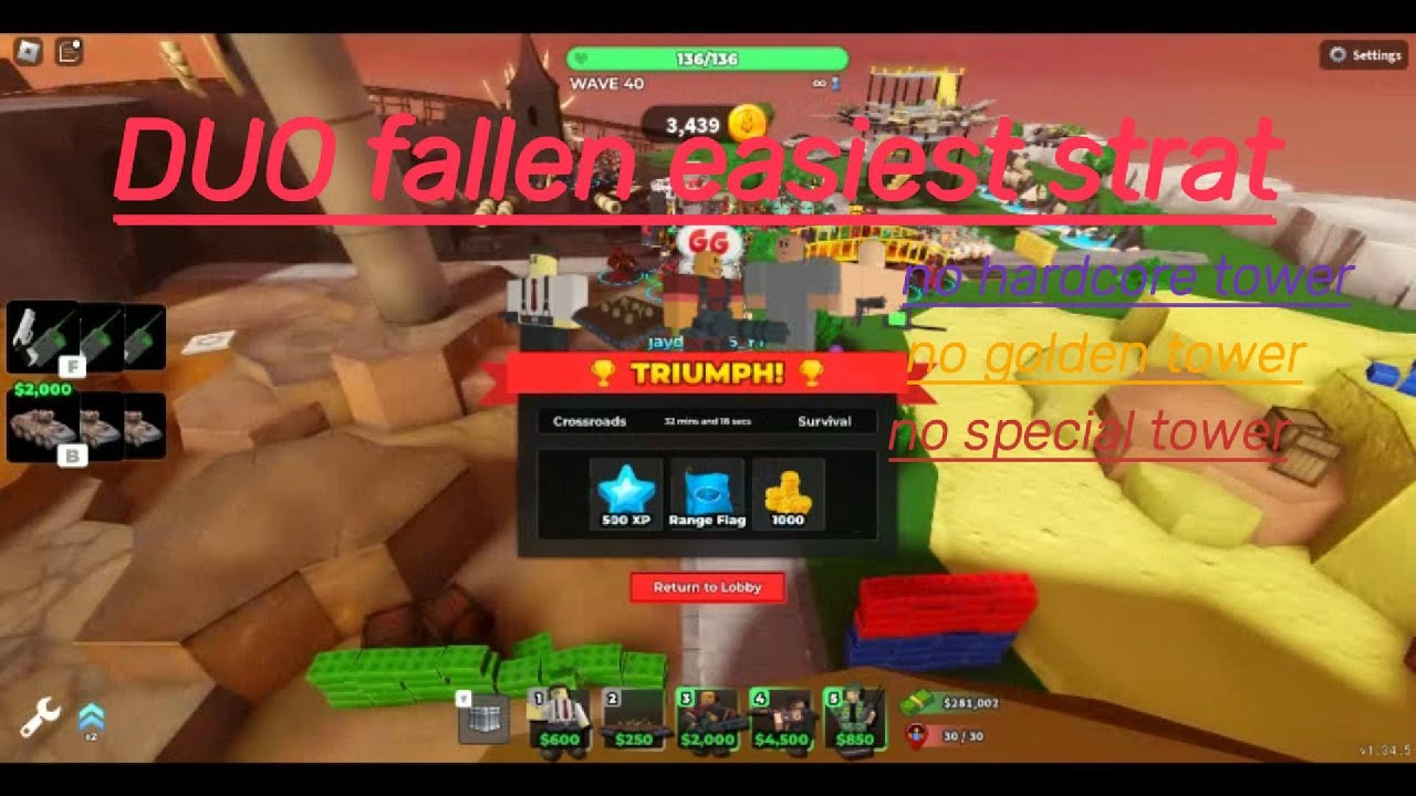 strat for duo fallen (easy) - YouTube