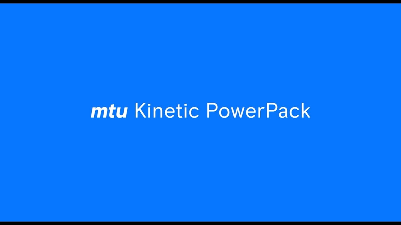 mtu Kinetic Power Pack - YouTube