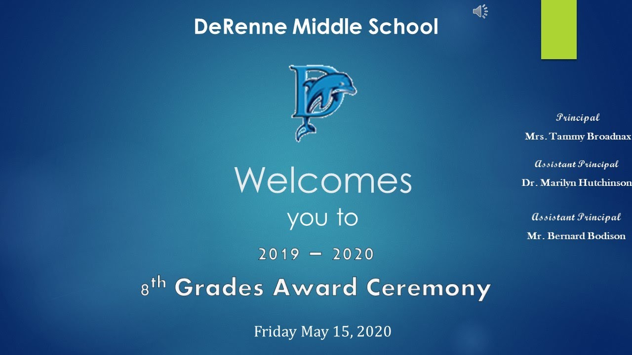 2019 2020 8th Grade Awards Certificates - YouTube