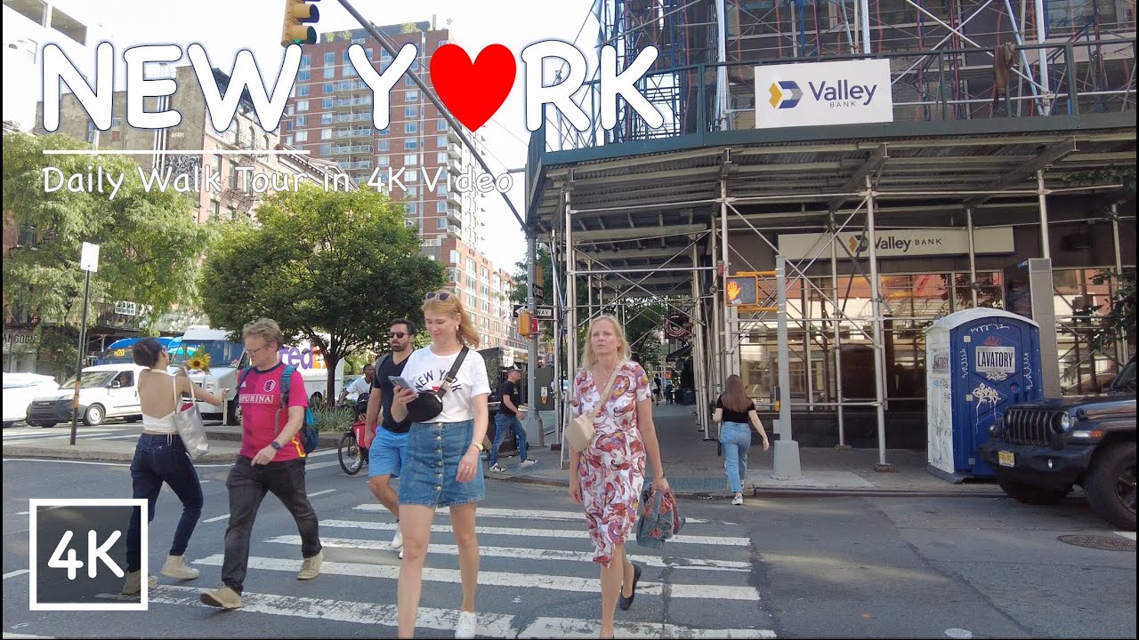 [Daily] New York City, Midtown Manhattan Summer City Walk Tour, 8th ...
