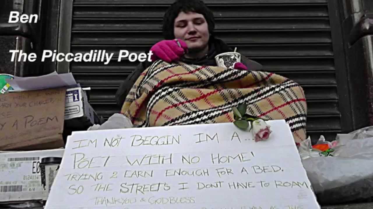 Ben - The Piccadilly Poet - Homeless in Manchester - YouTube