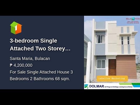 3-bedroom Single Attached Two Storey House and Lot - YouTube