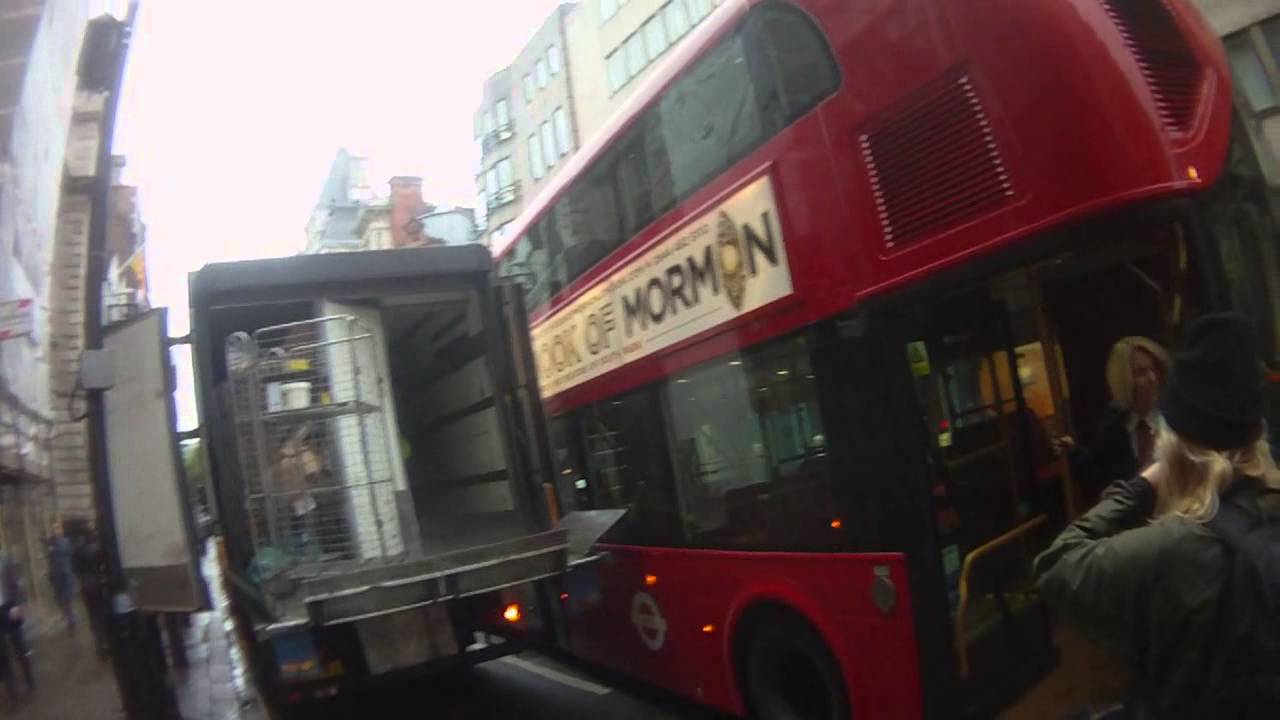 New London Routemaster Bus stuck on fleet street - YouTube