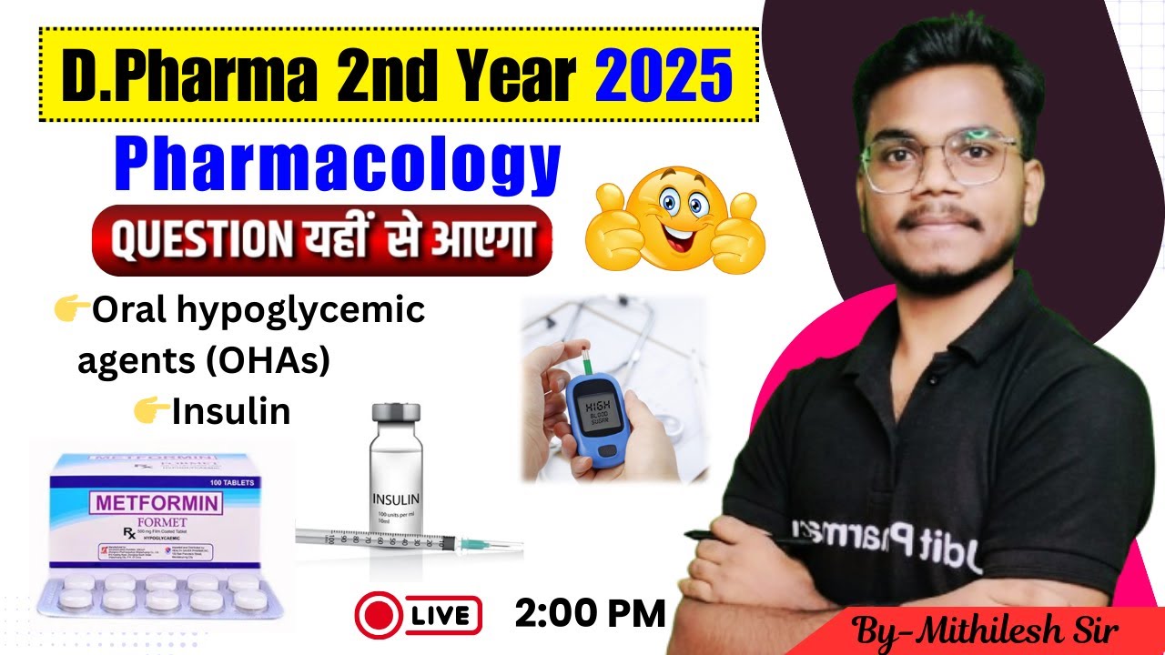Pharmacology Imp Question | Oral hypoglycemic agents (OHAs) , Insulin ...