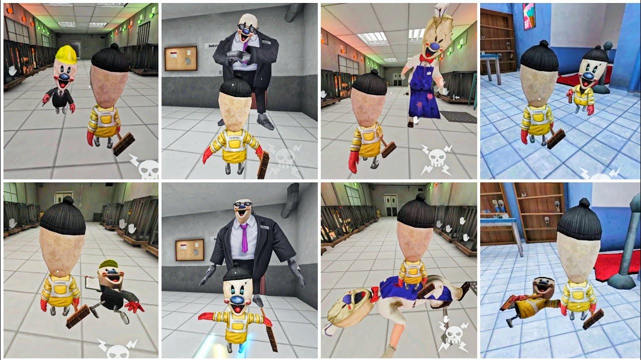 Playing As Mini Rod ( cleaner ) Ice Scream 4 full gameplay | Ice Scream ...