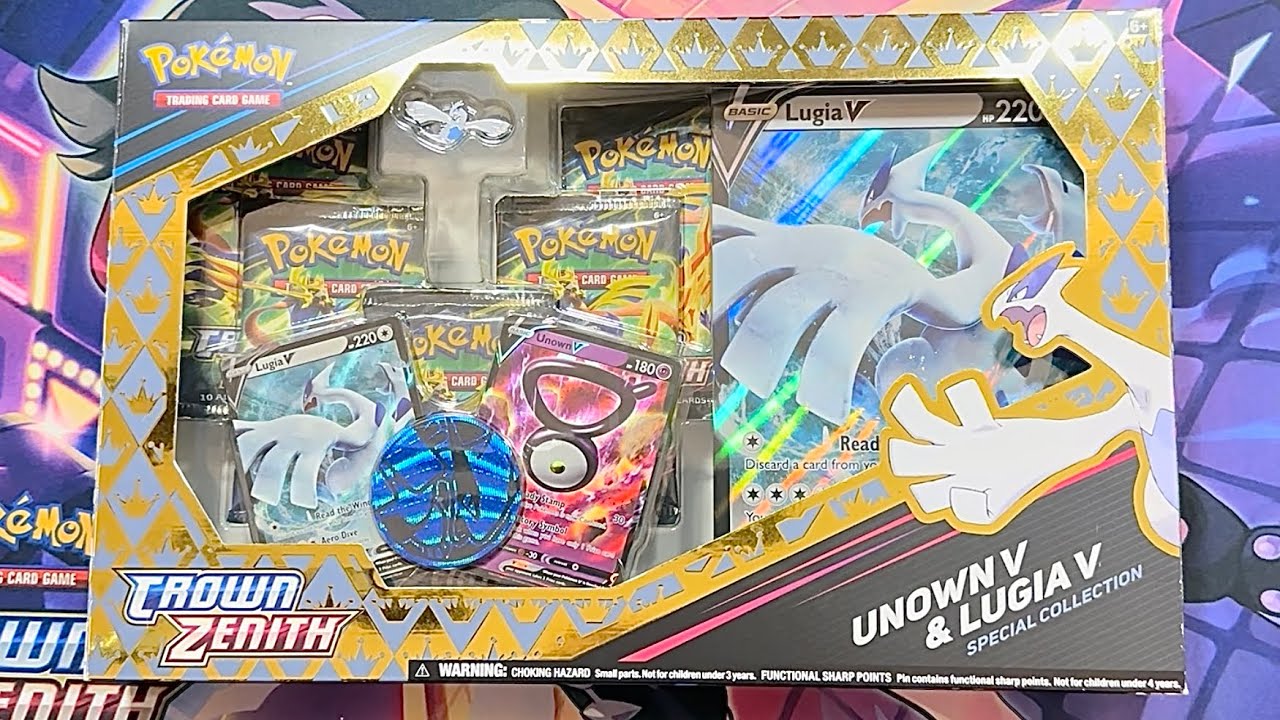 Opening 2 Pokemon Crown Zenith Unown V & Lugia V Special Collection ...