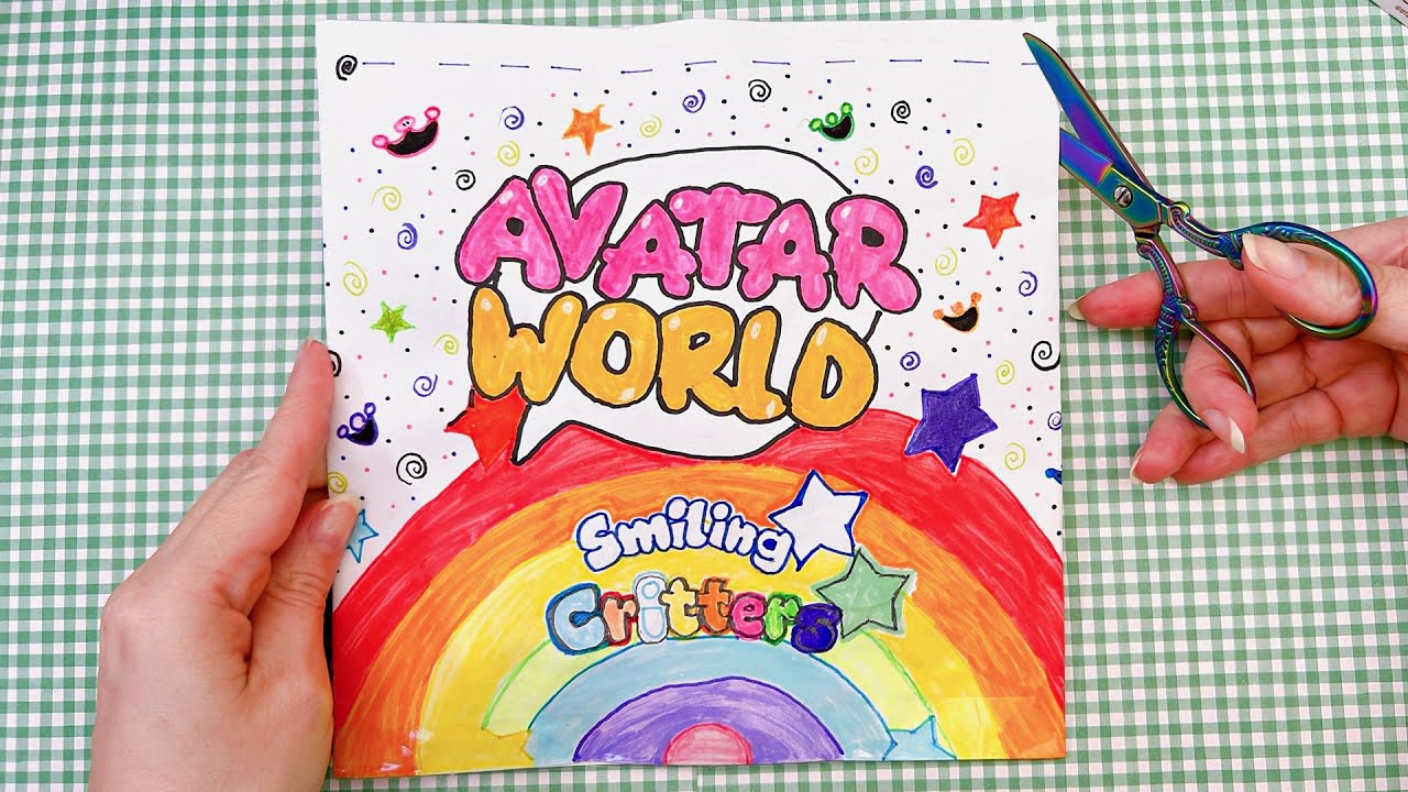🌈 SMILING CRITTERS OUTIFIT PAPER DIY BLIND BAG | Unboxing |How to make ...