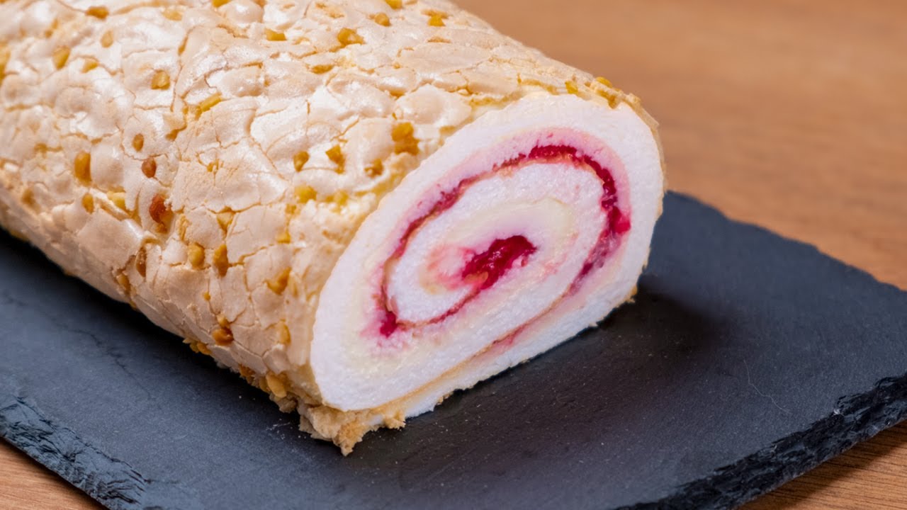 How to Make a Meringue Roll | Easy Recipe - YouTube