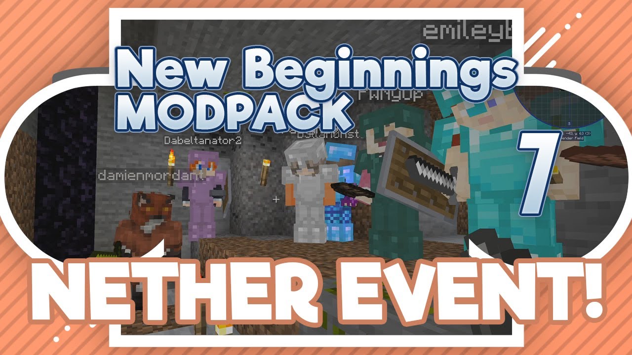 HR: New Beginnings Modpack // Part 7 // Nether Event Live Stream ...