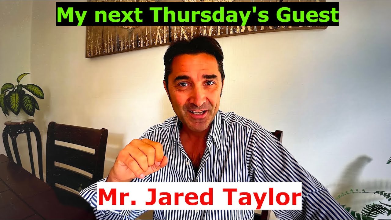 My Next Thursday's Guest: Mr. Jared Taylor. - YouTube