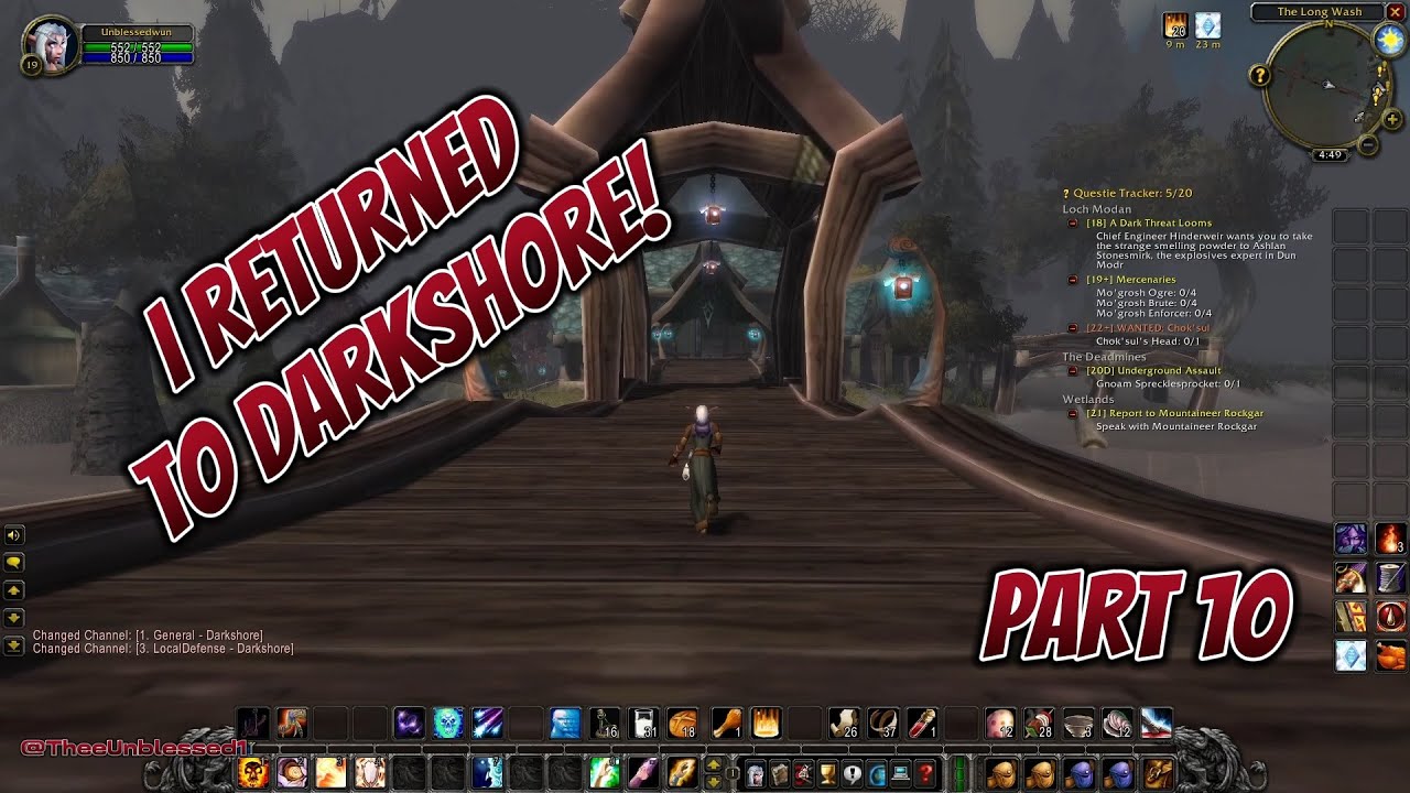 World of Warcraft Classic Gameplay I Returned to Darkshore! Part 10 ...