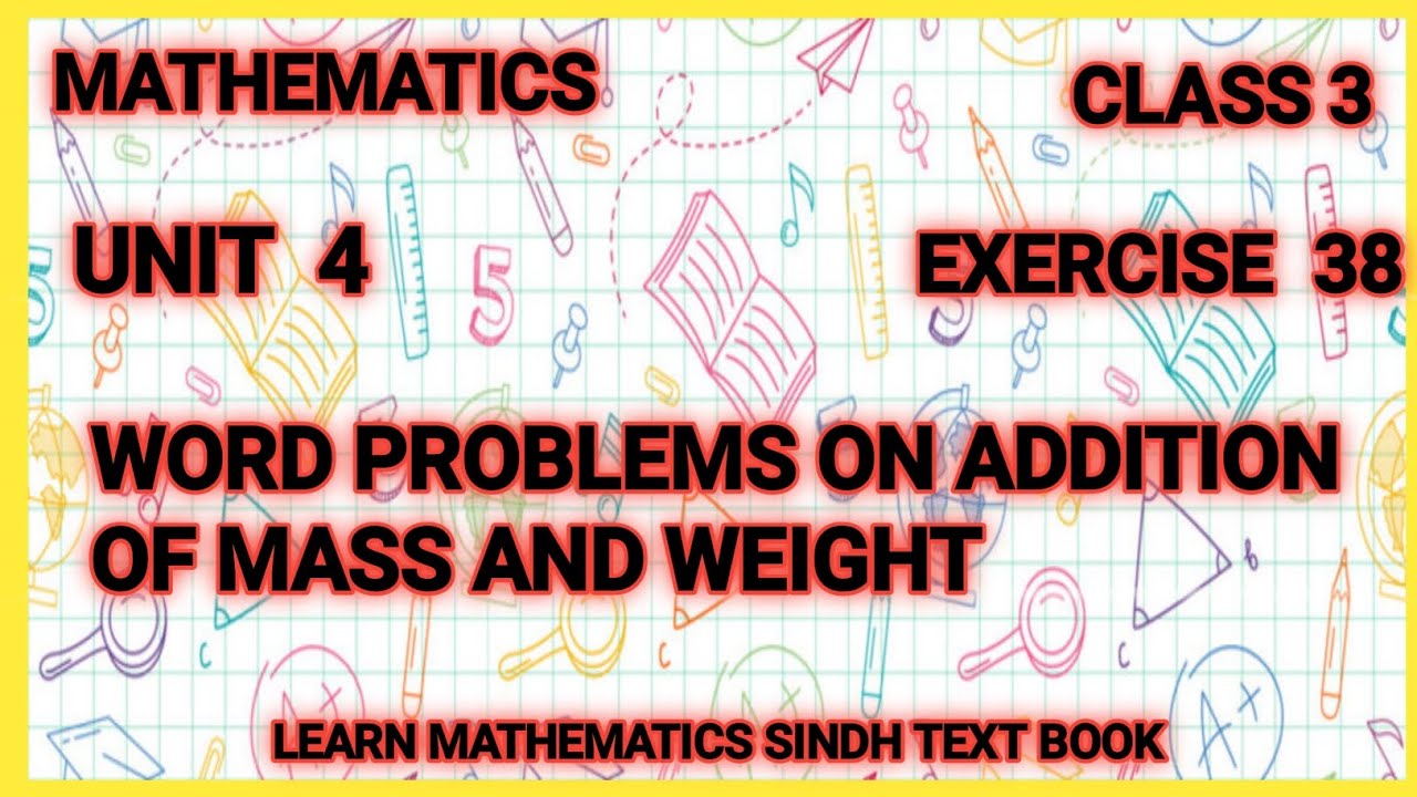 Word Problems of mass and weight || Addition || maths for grade 3 - YouTube