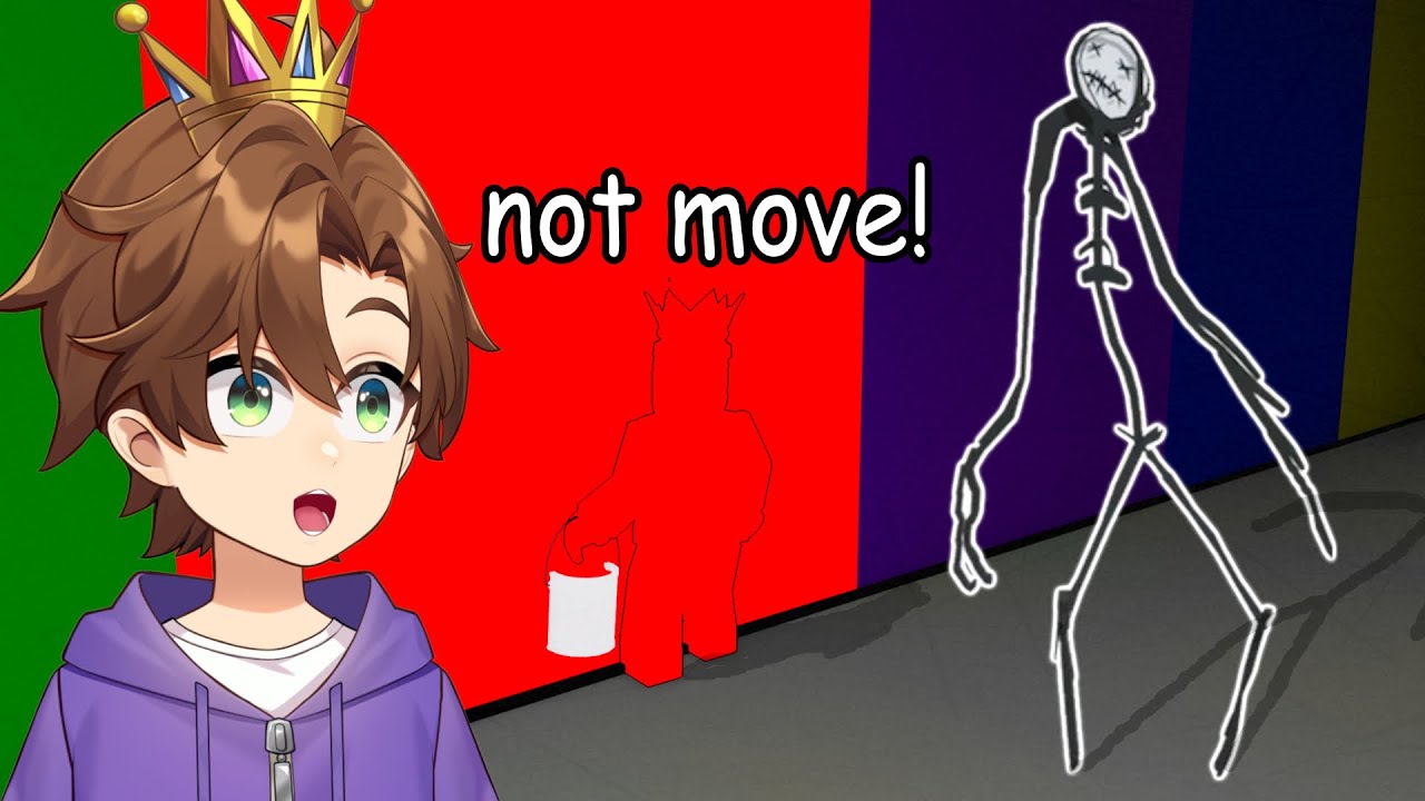 Survive the CREEPY Creature in Roblox Color Maze - YouTube