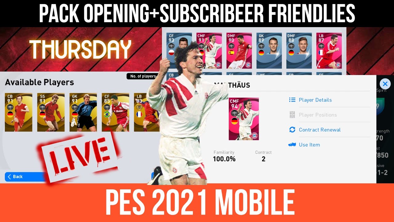 LIVE🔴packed iconic with 100 coins and subscriber friendlies . PES 2021 ...