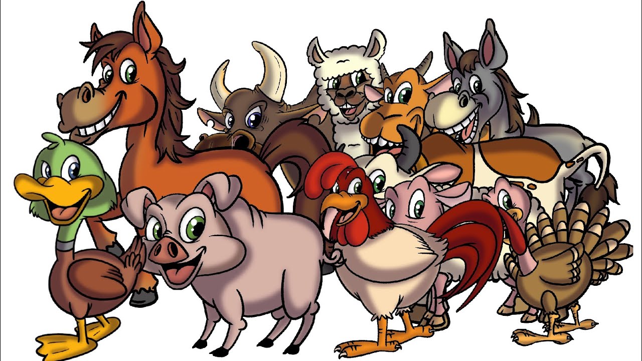 Let’s Draw Farm Animals How to Draw Farm Animals PraToons Cartoon - YouTube