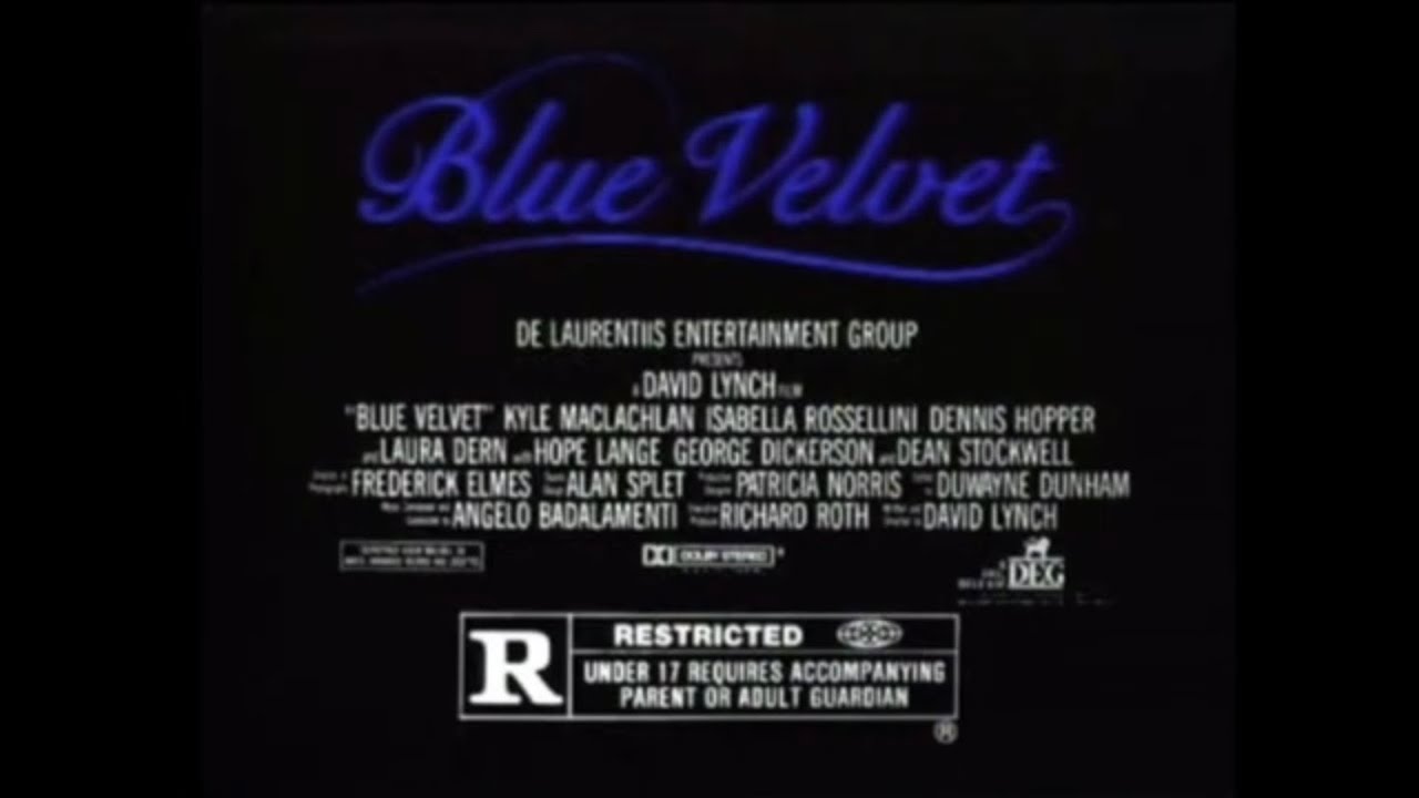 BLUE VELVET (1986) TV Spot A [#bluevelvet #bluevelvettrailer] - YouTube